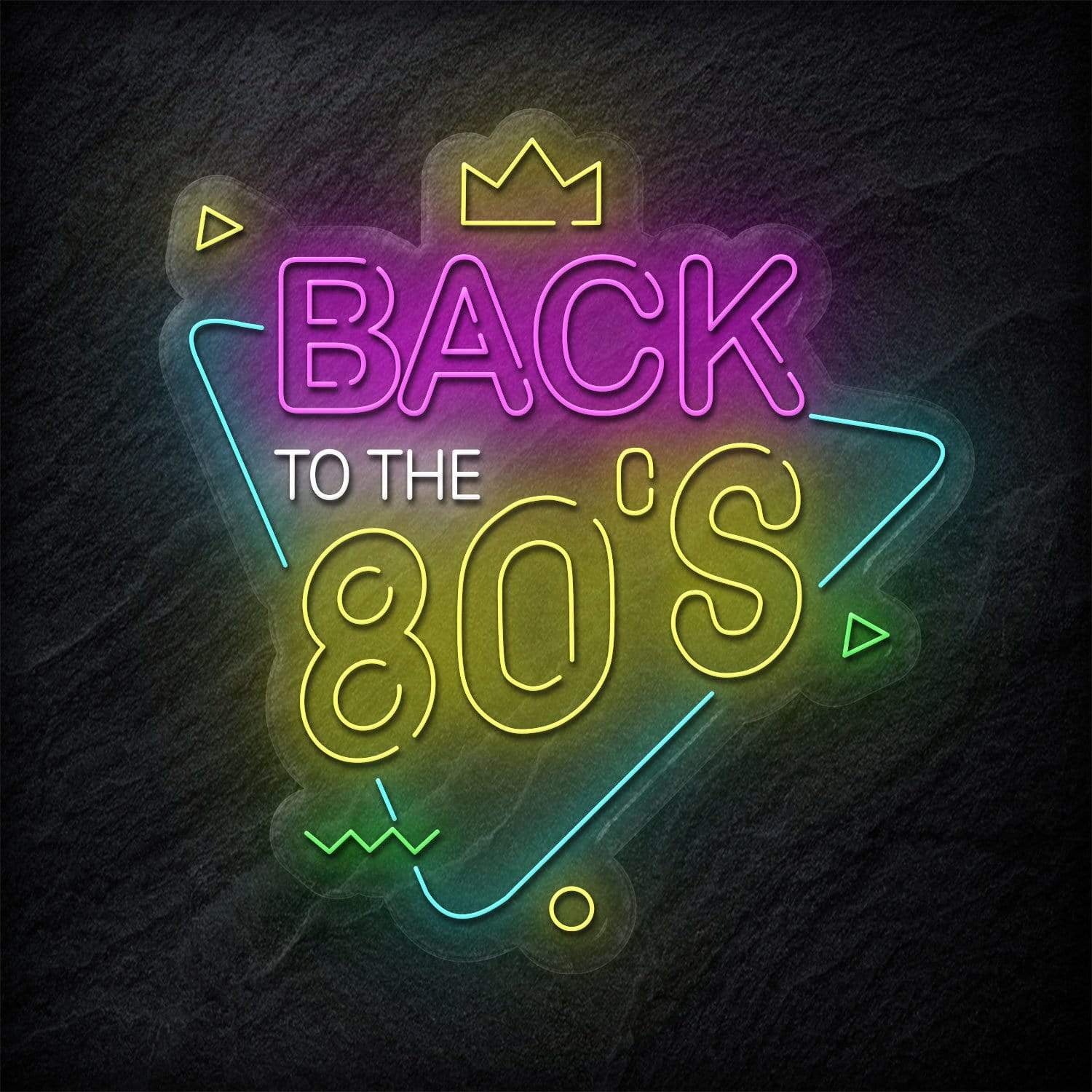 "Back To The 80´S" LED Neonschild – NEONEVERGLOW